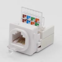 China Toolless Dust Proof Cat5e RJ45 Keystone Jack Modular Network 8P8C 125V 1.5A for sale