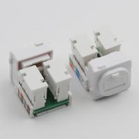China Cat5e RJ45 Keystone Jack 8P8C 90 Degree UTP AWG 24-26 with Dust Cover for sale