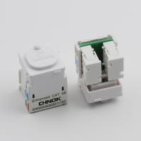 China Cat5e RJ45 Keystone Jack 8P8C 90 Degree UTP AWG 24-26 with Dust Cover for sale