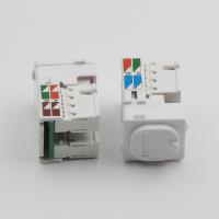 China Cat5e RJ45 Keystone Jack 8P8C 90 Degree UTP AWG 24-26 with Dust Cover for sale