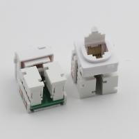 China Cat5e RJ45 Keystone Jack 8P8C 90 Degree UTP AWG 24-26 with Dust Cover for sale