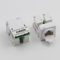 China Cat5e RJ45 Keystone Jack 8P8C 90 Degree UTP AWG 24-26 with Dust Cover for sale