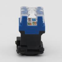 China Blue Cat5E Keystone Jack 180 Degree Australian Type 8p8c UTP for sale