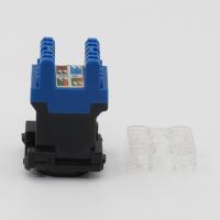 China Blue Cat5E Keystone Jack 180 Degree Australian Type 8p8c UTP for sale