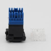 China Blue Cat5E Keystone Jack 180 Degree Australian Type 8p8c UTP for sale