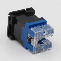 China Blue Cat5E Keystone Jack 180 Degree Australian Type 8p8c UTP for sale
