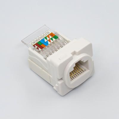 China Australian PC Rj45 Toolless Keystone Jack , 8p8c Category 5e Jack for sale