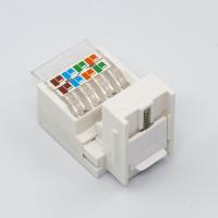 China UTP Toolless Cat5e Keystone Jack 8P8C 90 Degree RJ45 Female Punch Down 128 Type for sale