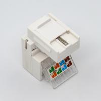 China UTP Toolless Cat5e Keystone Jack 8P8C 90 Degree RJ45 Female Punch Down 128 Type for sale