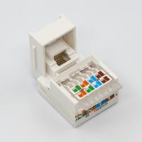 China UTP Toolless Cat5e Keystone Jack 8P8C 90 Degree RJ45 Female Punch Down 128 Type for sale