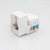 China Cat5E Keystone Jack RJ45 90 Degree 8P8C 128 Port Female Connector for sale