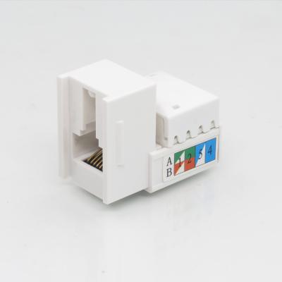 China Cat5E Keystone Jack RJ45 90 Degree 8P8C 128 Port Female Connector for sale
