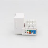 China Cat5E Keystone Jack RJ45 90 Degree 8P8C 128 Port Female Connector for sale