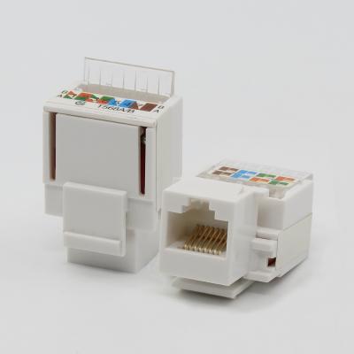 China Cat5e UTP Rj45 Toolless Keystone Jack ABS 8p8c Ethernet for sale