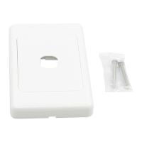 China Australia 1 Port Rj45 Keystone Jack Faceplate , Rj11 Network Face Plate for sale