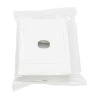 China Australia 1 Port Rj45 Keystone Jack Faceplate , Rj11 Network Face Plate for sale