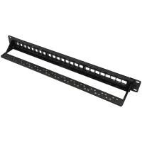 China 19 Inch 1U 24 Port Blank Keystone Patch Panel AMP Unshielded UTP Cat5e Cat6 for sale