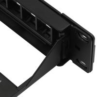 China 19 Inch 1U 24 Port Blank Keystone Patch Panel AMP Unshielded UTP Cat5e Cat6 for sale