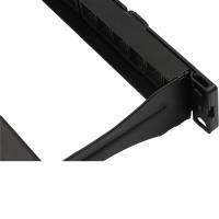 China 19 Inch 1U 24 Port Blank Keystone Patch Panel for Cat6 Cat5E Cat6A UTP for sale