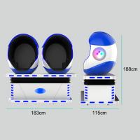 China Double Seat 9D VR Egg Chair with 3DOF Motion Platform and 19/21/42 Inch Touch Screen - 200 kg Weight for sale