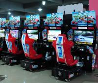 China 32 Inch LCD Racing Arcade Machine - 250W Power, 200kg Weight with Network Connectivity for Game Centers for sale