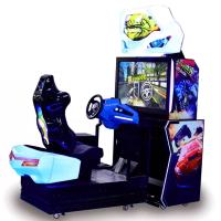 China 42LCD Dynamic Car Racing Game Machine with 42-inch HD Screen, 400W Power, and Multiplayer Support for Commercial Arcades for sale