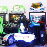 China 42LCD Dynamic Car Racing Game Machine with 42-inch HD Screen, 400W Power, and Multiplayer Support for Commercial Arcades for sale