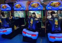 China 42LCD Dynamic Car Racing Game Machine with 42-inch HD Screen, 400W Power, and Multiplayer Support for Commercial Arcades for sale