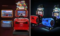 China Commercial Dynamic Car Racing Game Machine 116x126x155cm 26 Inch Screen with OEM Service for Children Arcades for sale