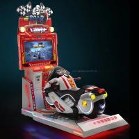 China 26 Inch LCD Motorcycle Racing Arcade Machine 135×64×140CM with 400W Power for Amusement Parks for sale