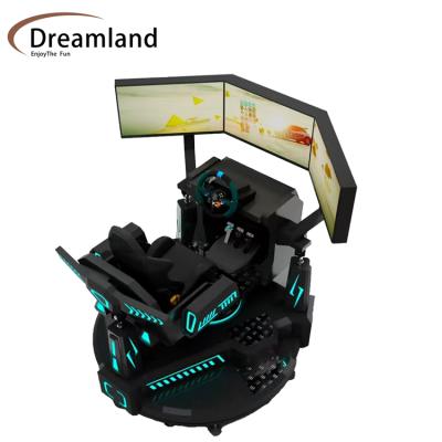 China Dreamland 150W Car Racing Game Machine with 3DOF Motion Simulator 180x185x200cm Metal Arcade for sale