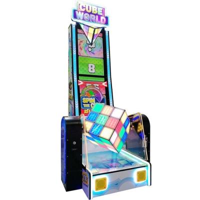 China Magic Cube World Rolling Game Machine 1200×1010×2475mm 400W Single Player Ticket Redemption Arcade for sale