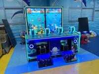 China Underwater World 65-inch 4-Player Fishing Lottery Game Machine with Ticket Redemption System for sale