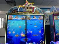 China Underwater World 65-inch 4-Player Fishing Lottery Game Machine with Ticket Redemption System for sale