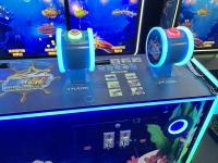 China Underwater World 65-inch 4-Player Fishing Lottery Game Machine with Ticket Redemption System for sale