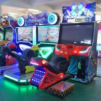 China 400W Motorcycle Racing Simulator Arcade Machine with CE Certification - 2010x1150x2100mm Size 150kg Weight for sale