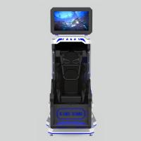 China Crazy Arcade 360 VR Roller Coaster Machine 9D with 200kg Capacity and 3 DoF Motion Platform for sale