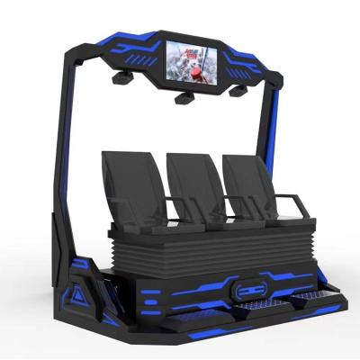 China 3-Seat 9D VR Cinema Simulator with 3DOF Motion Technology - 245x130x245cm CE Certified Industrial Grade for sale