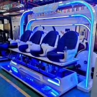 China Commercial 9D VR Cinema System 4 Seats 300×175×210cm 380V Electric Platform for Theme Parks for sale