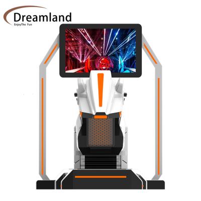 China Dreamland VR Motorcycle Simulator 5Cbm Size with 3 DOF Platform and 42-inch Screen for Arcade Entertainment for sale