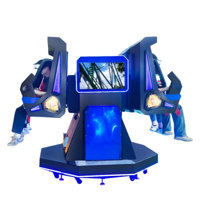 China 9D VR Roller Coaster Simulator Double Seats | Interactive 360° Rotation Virtual Reality Ride Arcade Machine for Sale for sale