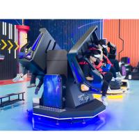China 9D VR Roller Coaster Simulator Double Seats | Interactive 360° Rotation Virtual Reality Ride Arcade Machine for Sale for sale