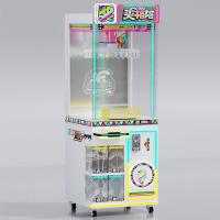 China 60kg LED Coin Operated Lucky Clip Game Machine Mini Claw Machine for Amusement Centers for sale