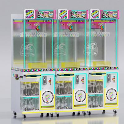China Commercial Coin Operated Claw Prize Machine 60kg Tempered Glass Arcade Game for sale