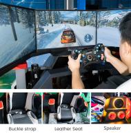 China 32 Inch 3 Screen 6 Axis Racing Simulator Triple Screen Arcade Machine for Game Centers for sale
