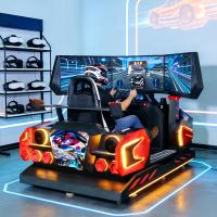 China 32 Inch 3 Screen 6 Axis Racing Simulator Triple Screen Arcade Machine for Game Centers for sale