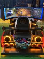 China Commercial 6-Axis 3-Screen Racing Simulator 32in Arcade Machine for Entertainment Venues for sale