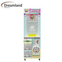 China Dreamland Mini 28 Clips Win Clip Vending Machine Coin Operated Arcade Game 50cm for sale