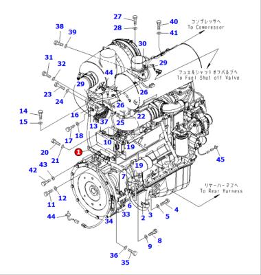 China Komatsu Wheel Loader Original WIRING HARNESS 418-06-32355 for sale