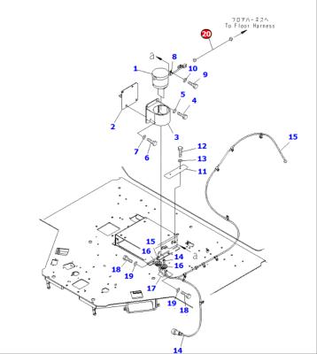 China Komatsu Wheel Loader Original WIRING HARNESS 419-Z21-3170 for sale
